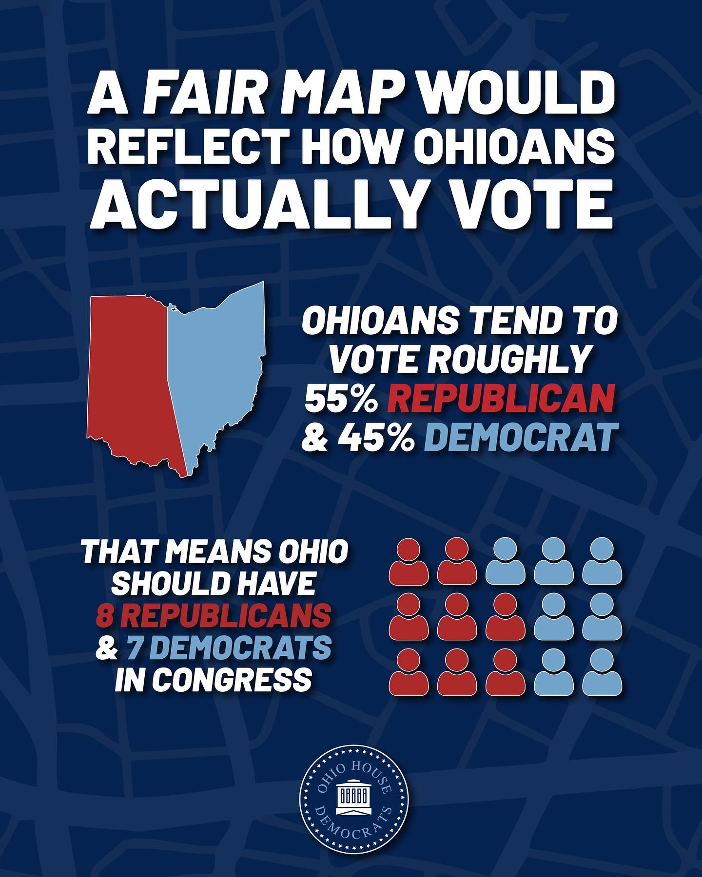 Ohio Democrats Propose a Fair Congressional Redistricting Map - Delaware County Democratic Party ...